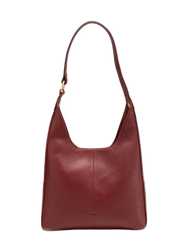 HAMMITT Tim Medium Leather Shoulder Bag - Cherrywood/brushed Gold
