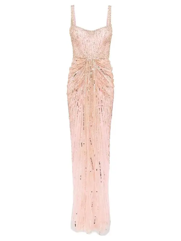 Jenny Packham Chrissy Sequin-embellished Gown - Pink Sprite
