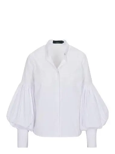 NO PISE LA GRAMA Amada Long Sleeve Shirt - White