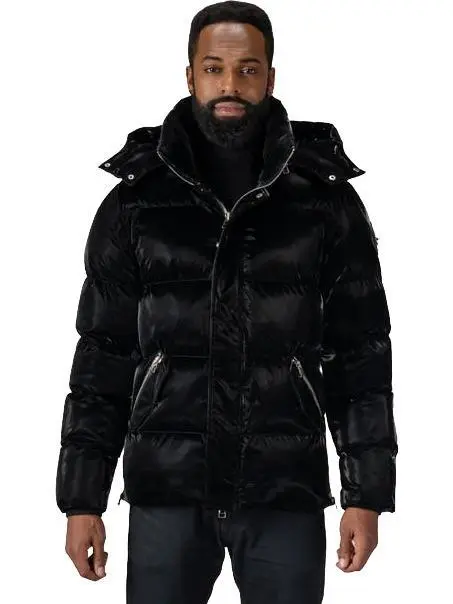 WOODPECKER Bumnester 3/4 Length Quilted Coat - All Wet Black