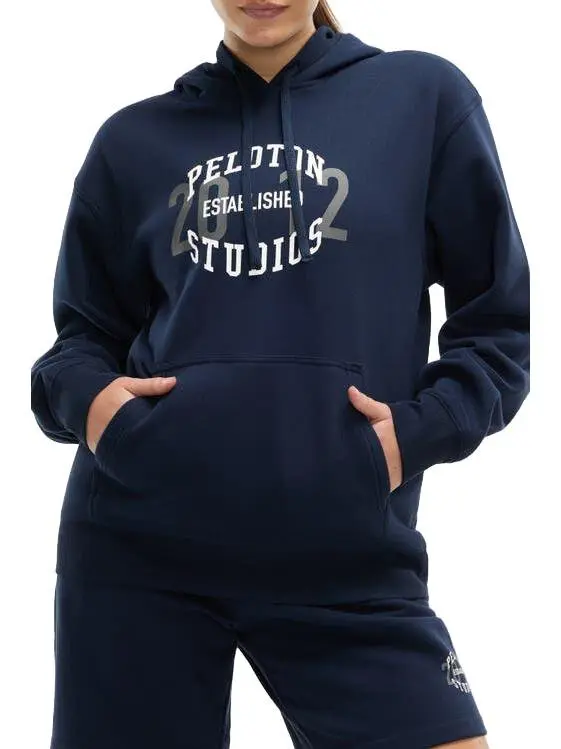 PELOTON Fleece Hoodie - Deep Navy