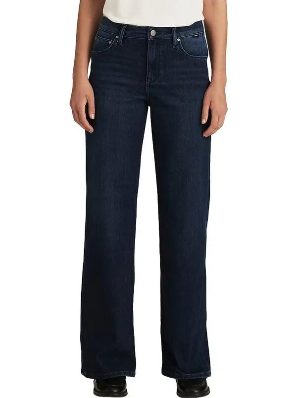 MAVI Sabrina Mid-rise Wide-leg Jeans - Dark Blue Move