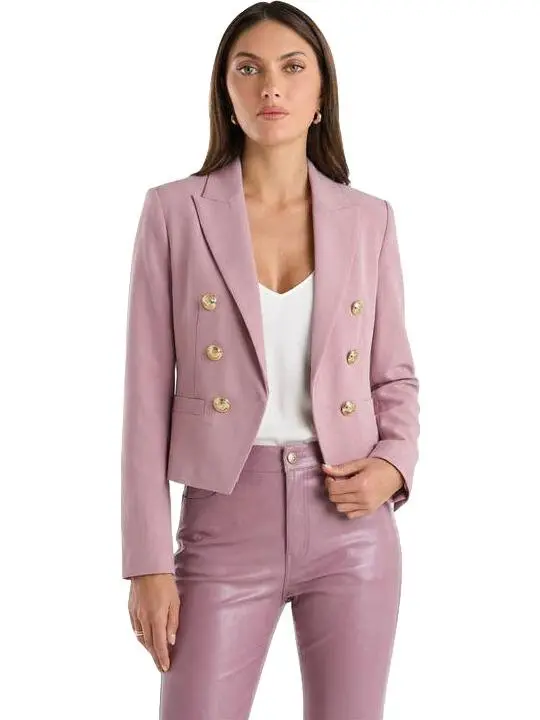THE NOLI SHOP Gabrielle Double Breasted Blazer - Blush