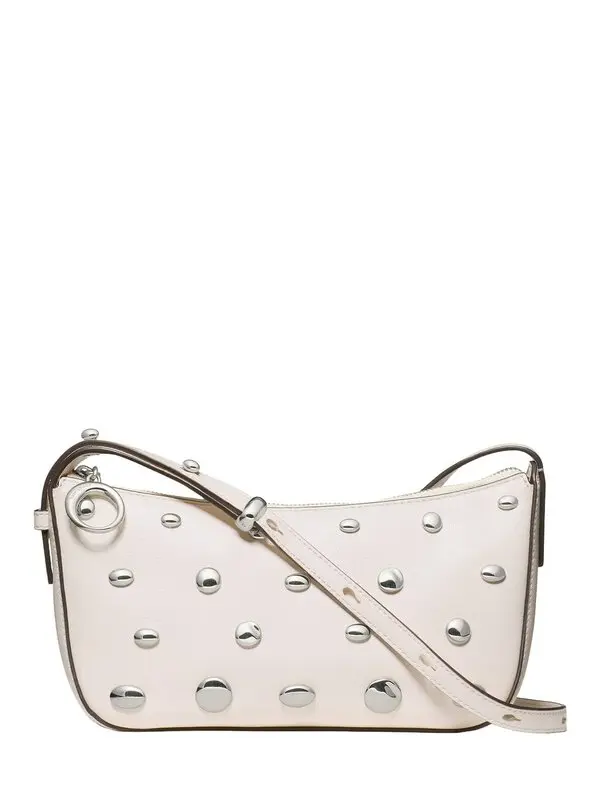 Kate Spade New York Halo Studded Fine Grain Leather Crossbody - Cream