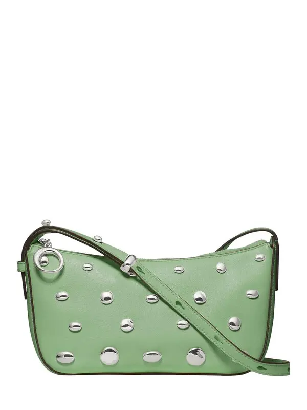 Kate Spade New York Halo Studded Fine Grain Leather Crossbody - Crisp Sage