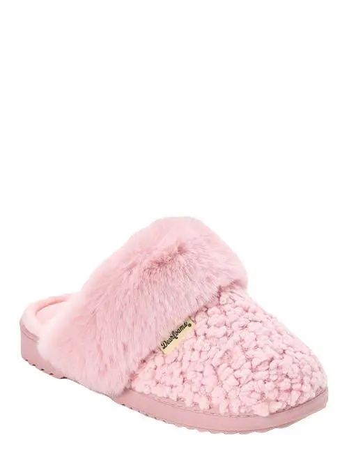 DEARFOAMS Knit Scuff Slipper - Pink