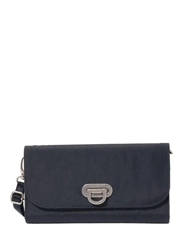 BAGGALLINI Coastal Flip Lock Rfid Phone Wallet Crossbody Bag - French Navy