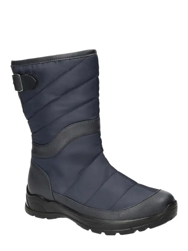 BELLA VITA Quilted Waterproof Boots - Navy