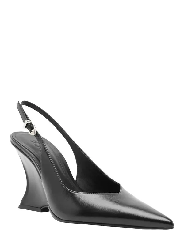Schutz Siena Slingback Wedge Pumps - Black