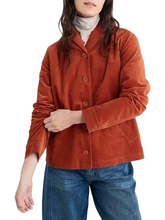 SEASALT CORNWALL Brightwork Corduroy Jacket - Terracotta