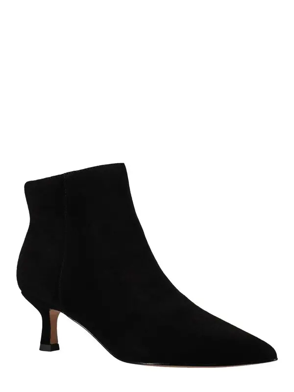 Pelle Moda Kiesa Pointed Toe Kitten Heel Bootie - Black