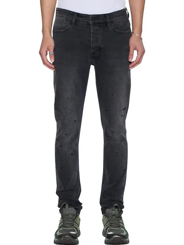 Ksubi Van Winkle Third Degree Embroidered Jeans - Charcoal