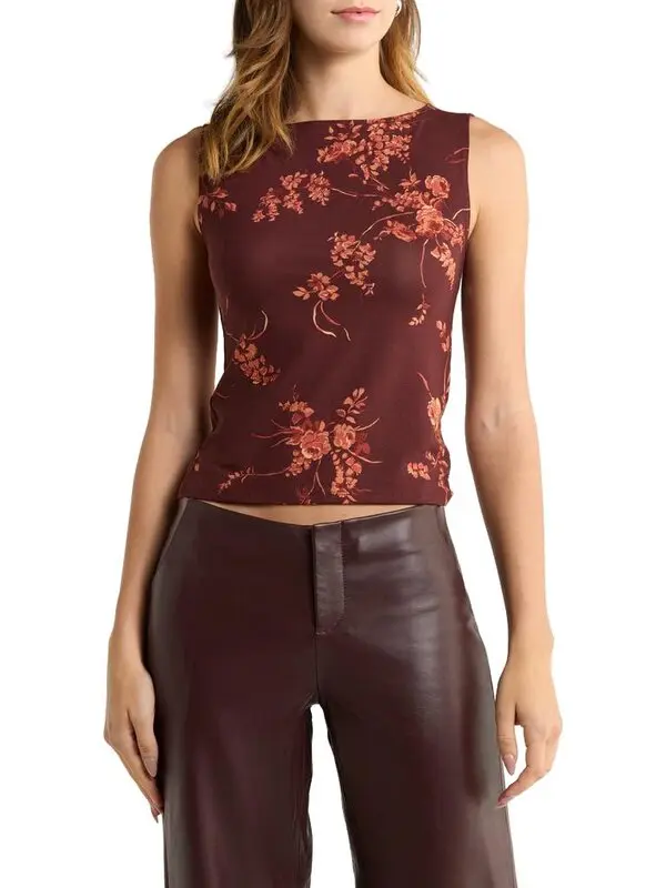 REFORMATION Dusk Sleeveless Knit Crop Top - Lydia