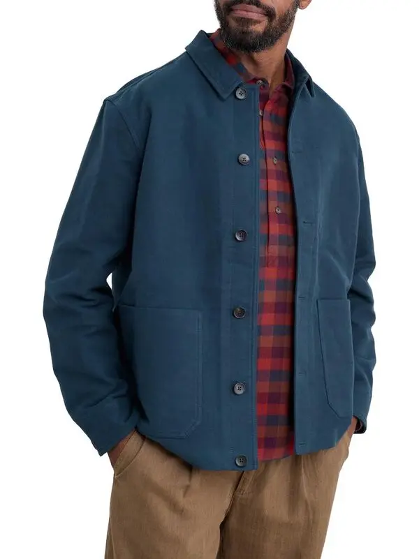 SEASALT CORNWALL Ivo Recycled Cotton Jacket - Maritime
