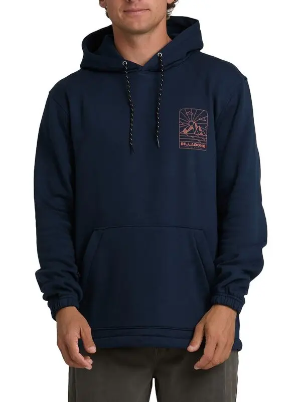 BILLABONG Compass Fleece Graphic Hoodie - Navy