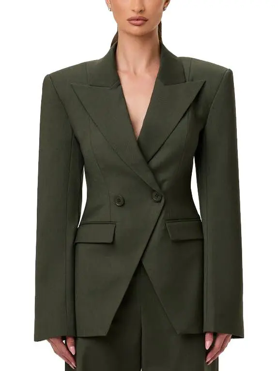 Naked Wardrobe Double-breasted Blazer - Olive