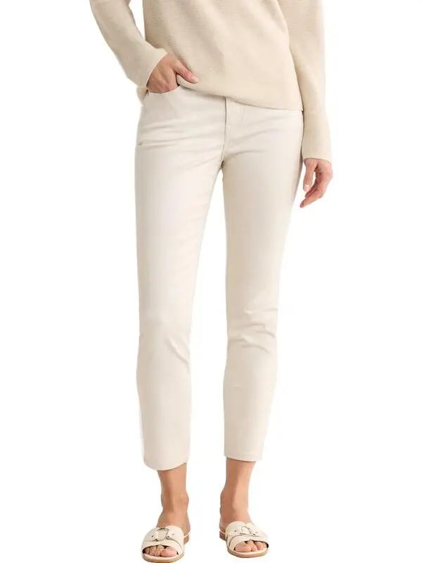 Tommy Bahama Pearl Coated High-waist Ankle Skinny Jeans - Seedpearl