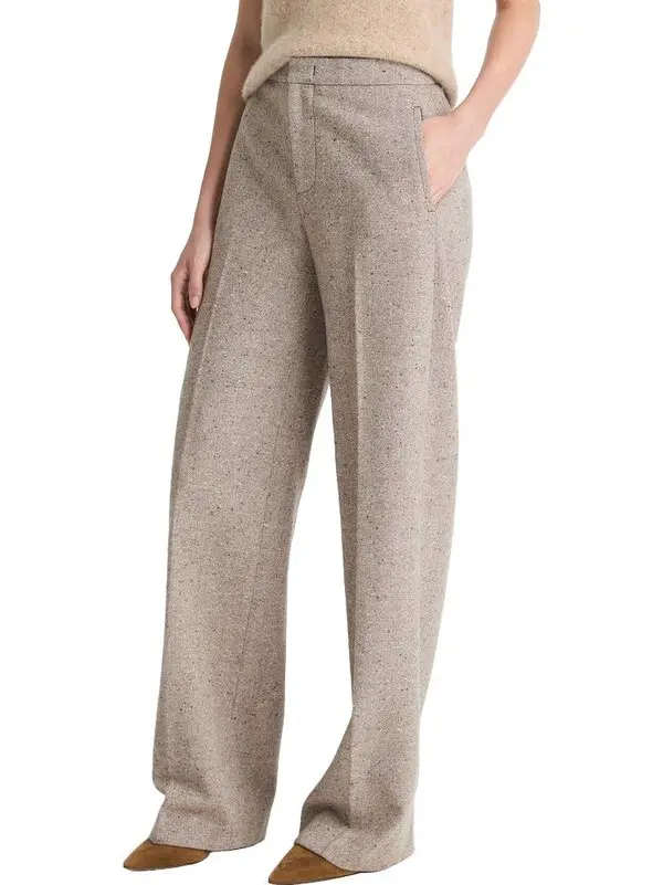 Vince Donegal Wide Leg Pants - Oat Stone