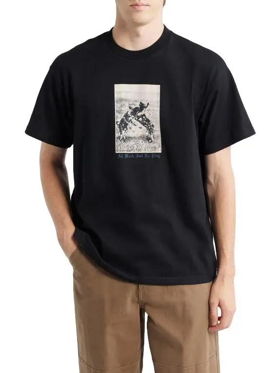 Carhartt Work In Progress No Play Cotton Graphic T-shirt - Black