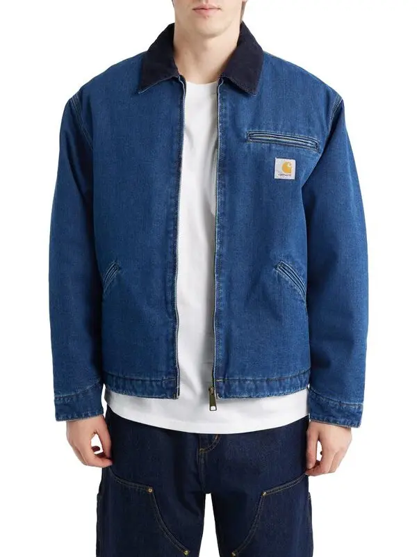 Carhartt Work In Progress Og Detroit Denim Jacket - Blue /dar