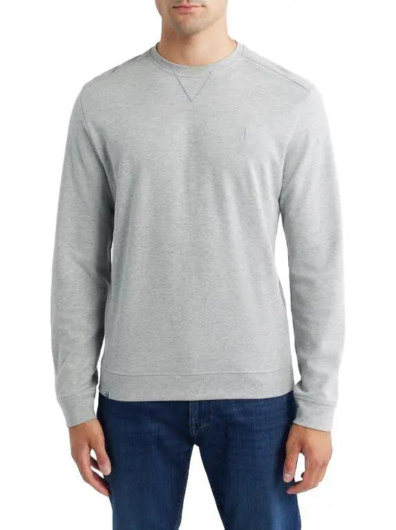 Johnnie-o Stones Crewneck Sweatshirt - Light Gray