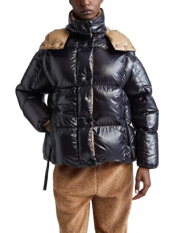 Moncler Parana Down Jacket With Removable Hood - Black