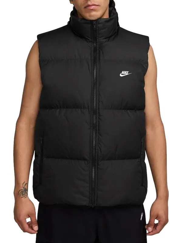 Nike Sportswear Club Storm-fit Water Resistant Down Puffer Vest - Black/white