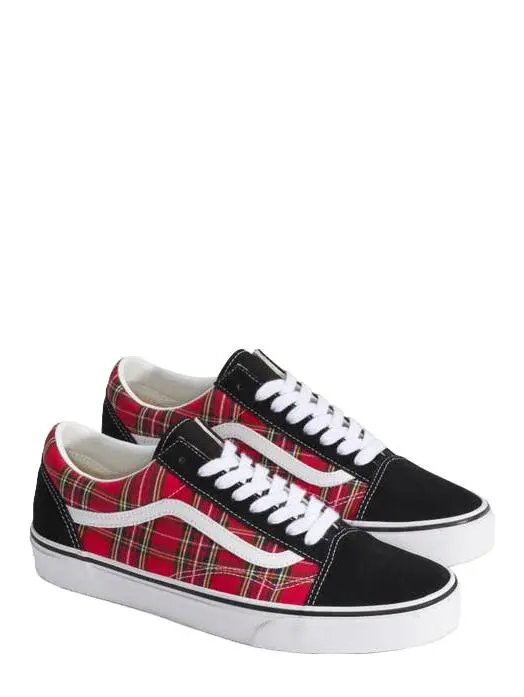 VANS Old Skool Sneaker - Plaid Red