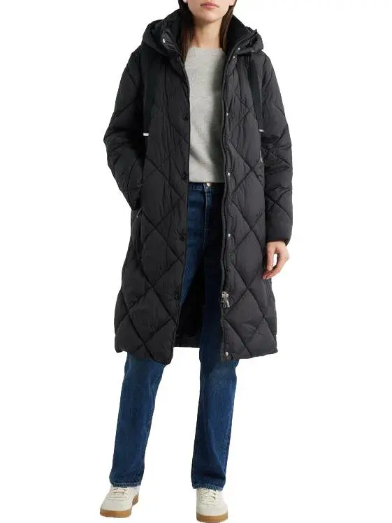 Sam Edelman Hooded Puffer Coat - Black