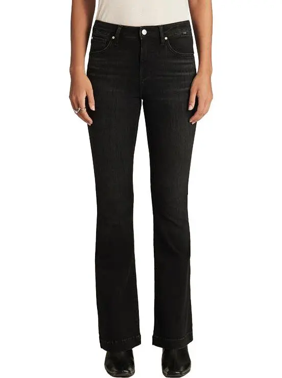 MAVI Sydney Mid-rise Flare Jeans - Dark Smoke Feather Blue