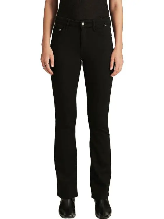 MAVI Molly Mid-rise Bootcut Jeans - Black Supersoft