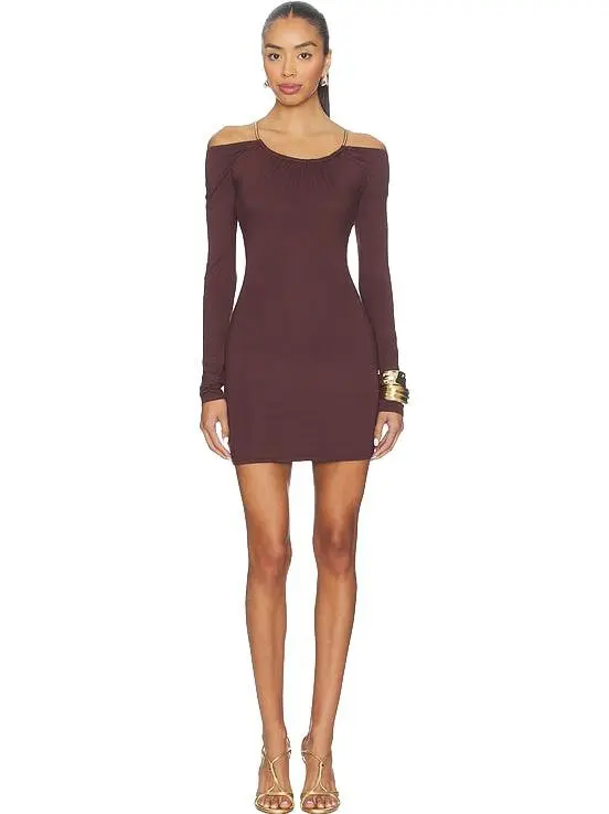 LOVERS AND FRIENDS Karli Mini Dress - Chocolate
