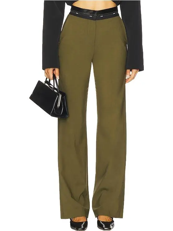 MSGM Signature Pant - Olive