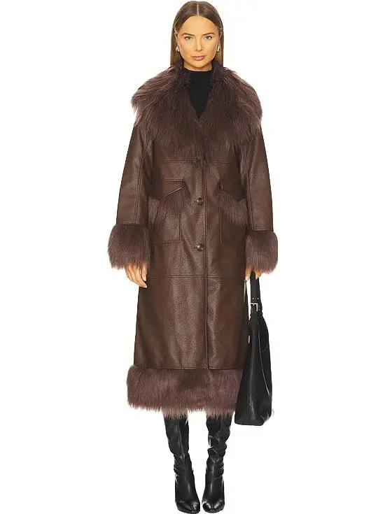 Cinq À Sept Panama Coat - Dark Sepia & Fudge