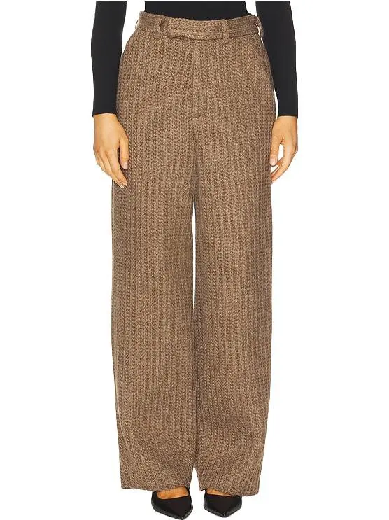 Giuseppe Di Morabito Waffle Knit Pant - Brown
