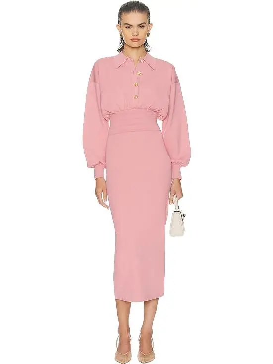 HELSA Hildie Polo Dress - Pink