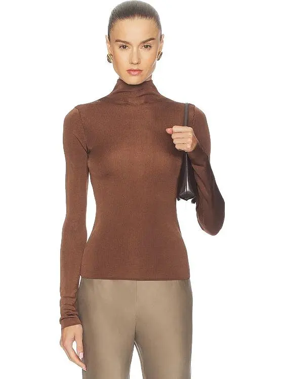 L'academie By Marianna Syndi Knit Top - Brown