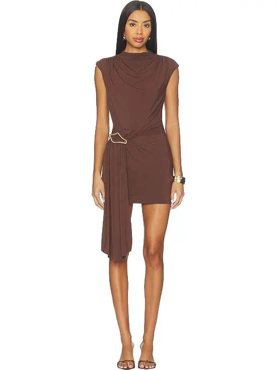 Nbd Nicolette Mini Dress - Chocolate Brown