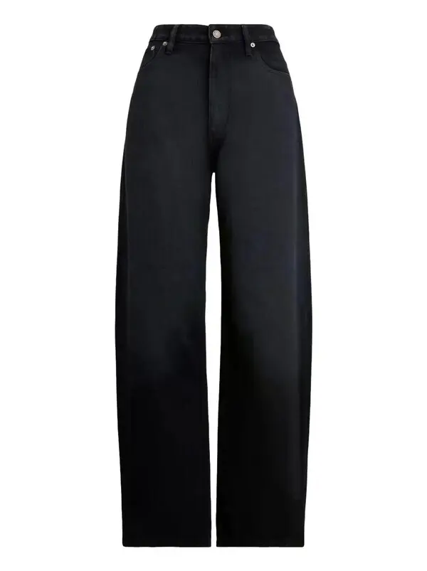 Ralph Lauren Wide-leg Cotton Jeans - Black