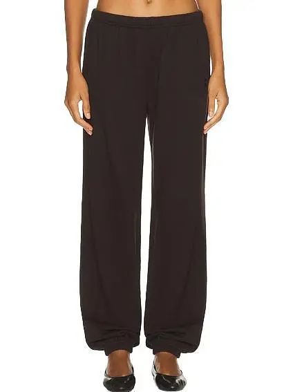 Eterne Boyfriend Lightweight French Terry Pocket Sweatpant - Espresso