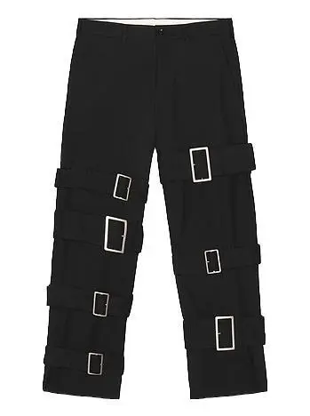 Comme Des Garçons Buckle Trousers - Black