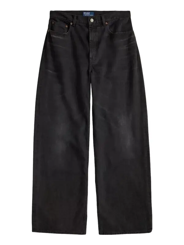 Polo Ralph Lauren High-waisted Straight Leg Jeans - Black