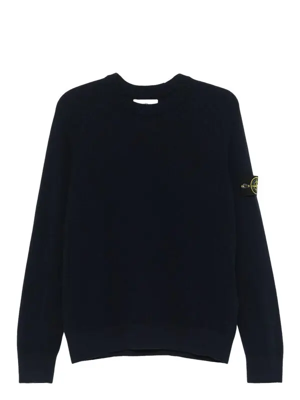 Stone Island Virgin Wool Sweater - Blue