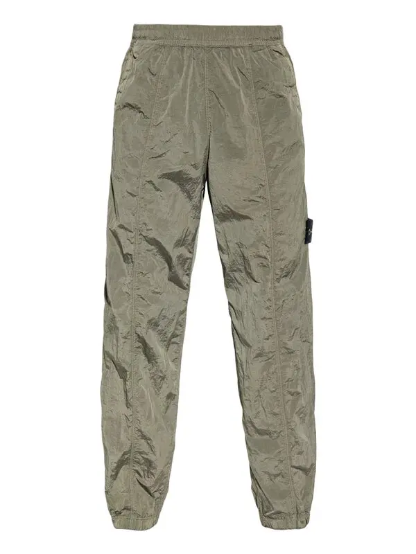 Stone Island Logo Trousers - Green