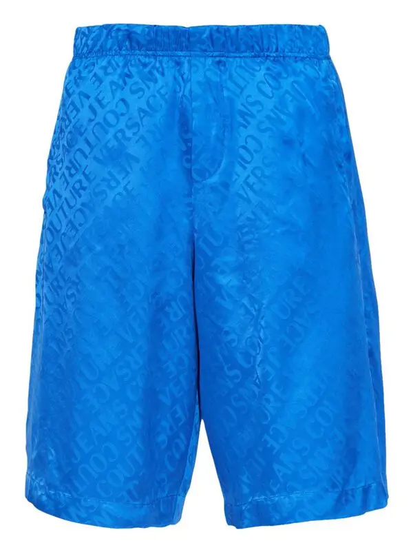 Versace Logo Shorts - Blue