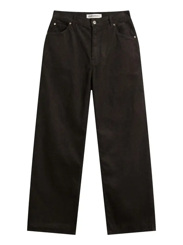 Our Legacy Vast Cut Jeans - Dark Brown Twill Cord