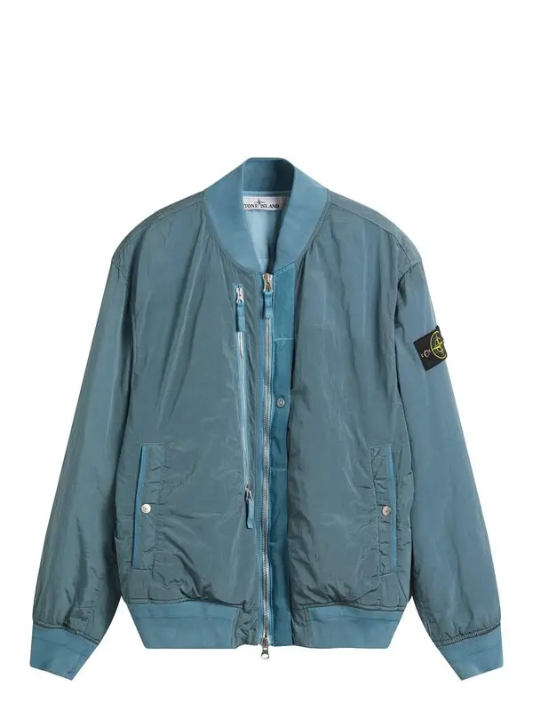 Stone Island Nylon Metal Econyl Primaloft Bomber Jacket - Steel Blue