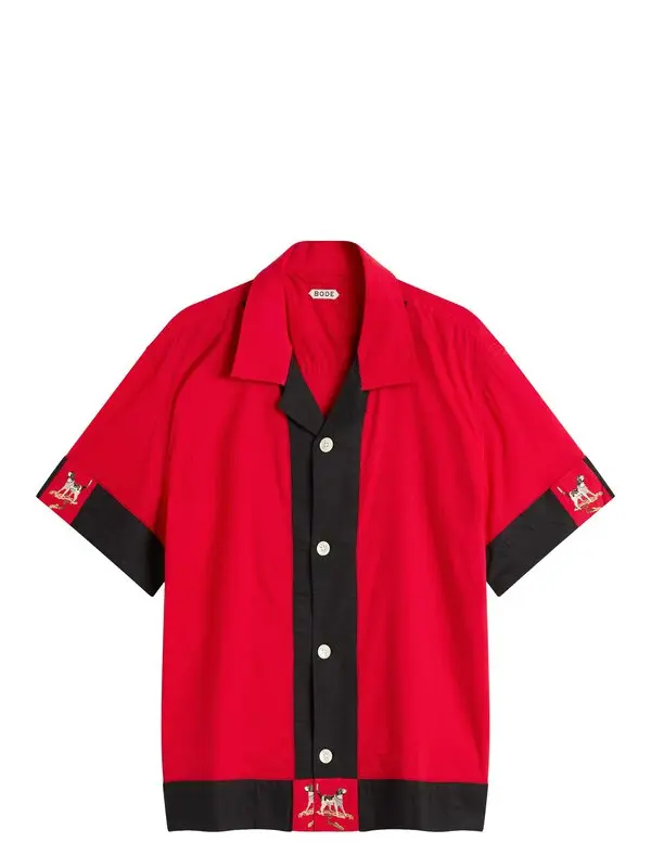 BODE Pointer Short Sleeve Shirt - Red