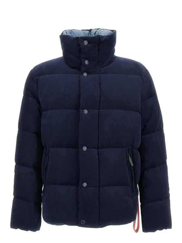 AFTER/LABEL Quilted Cotton Jacket - Blue