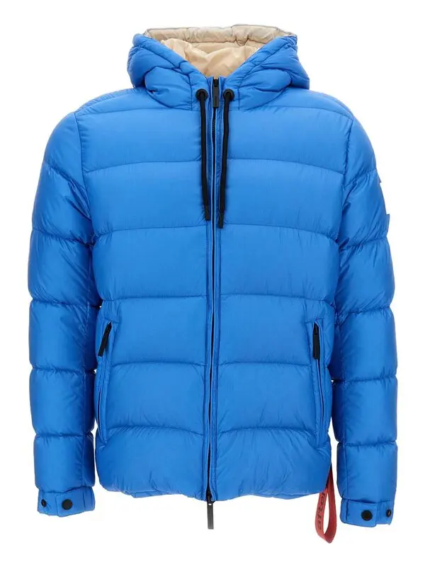 AFTER/LABEL Down Padded Hooded Jacket - Sky Blue
